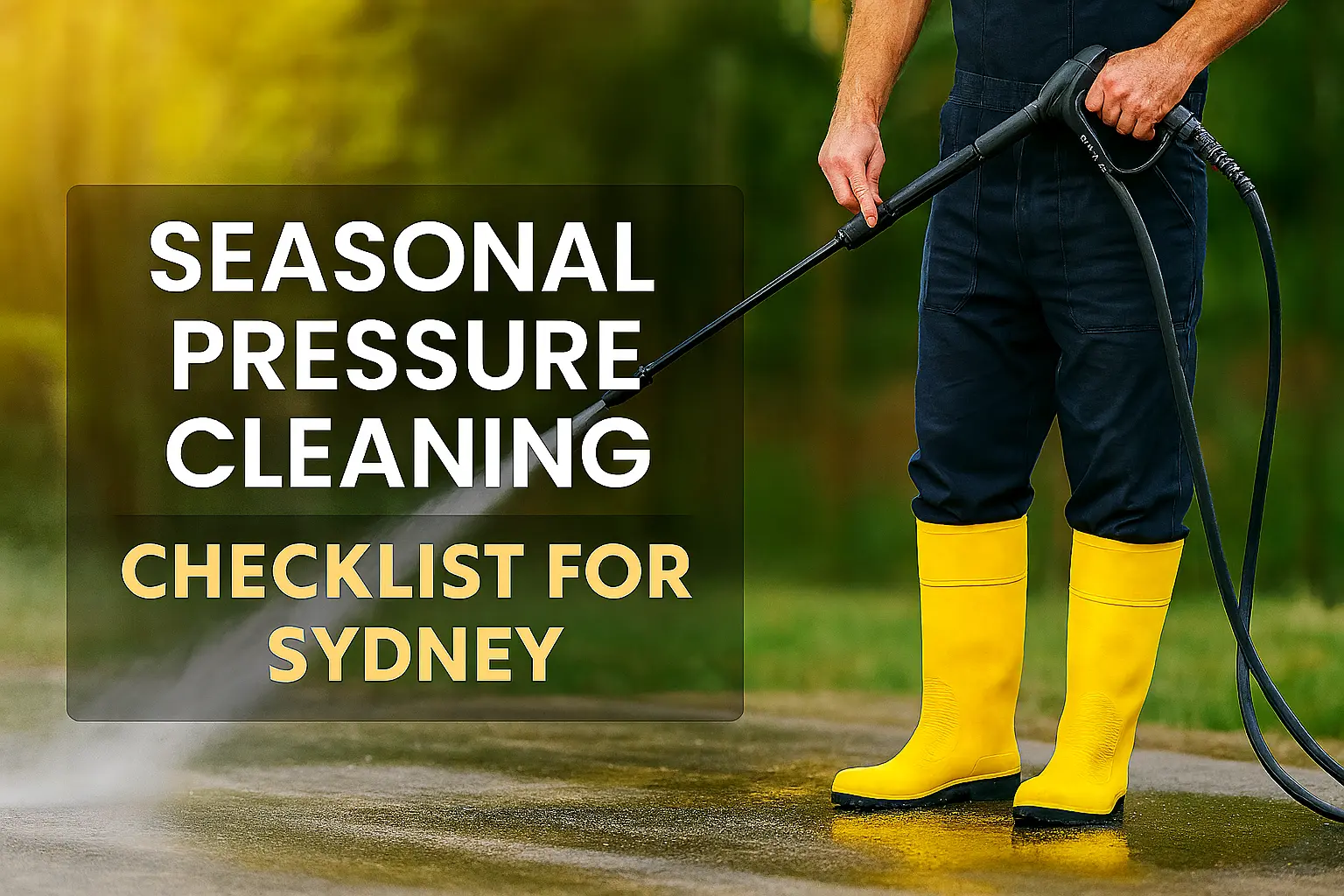 Pressure Water Cleaning Checklist for Sydney Homes